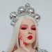 Silver Disco Diva. Disco Ball Mirror Rave Festival Headdress Crown - Etsy