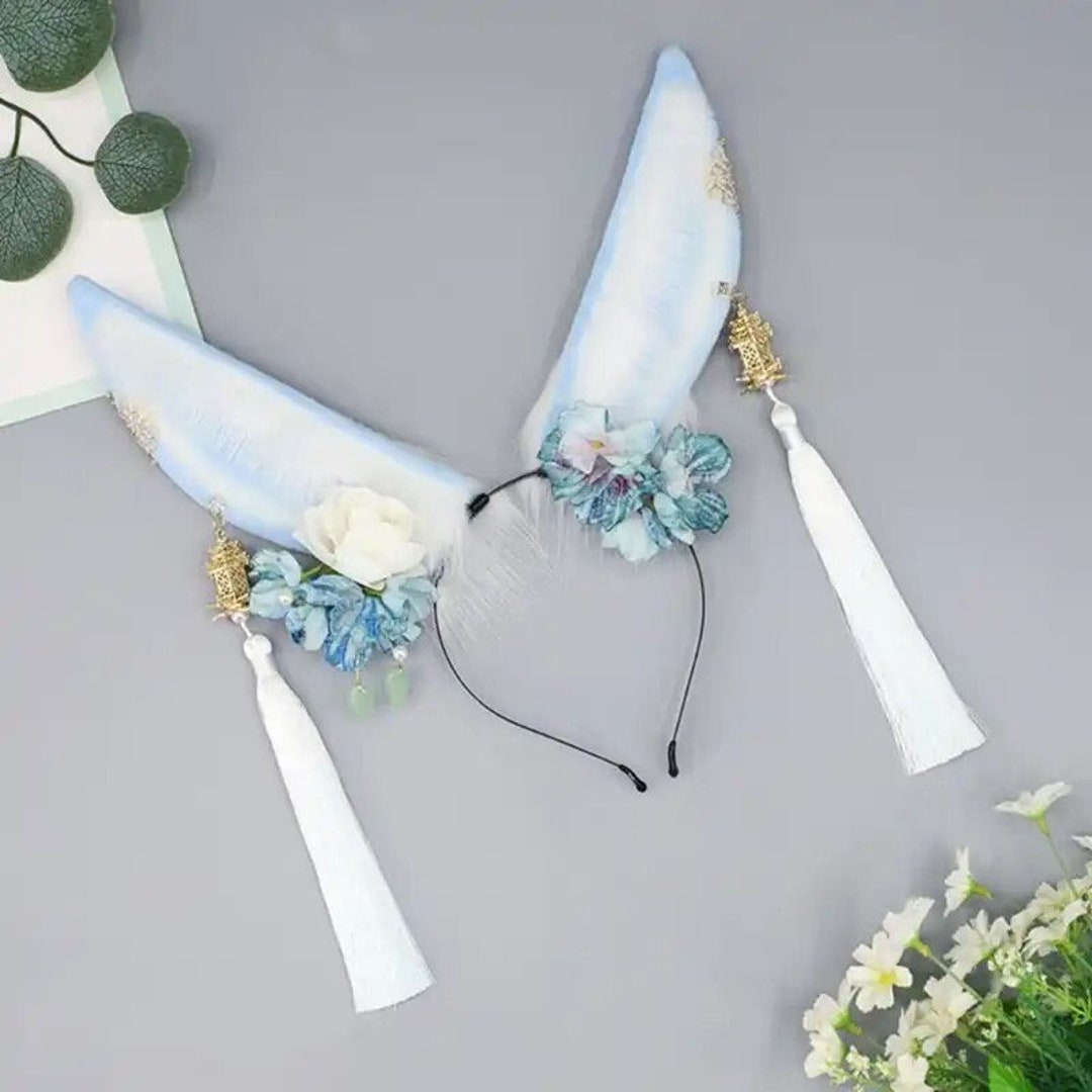 Blue Fox Cute Cartoon Headband Rabbit Ears Shape Hair Carnivals Party ...