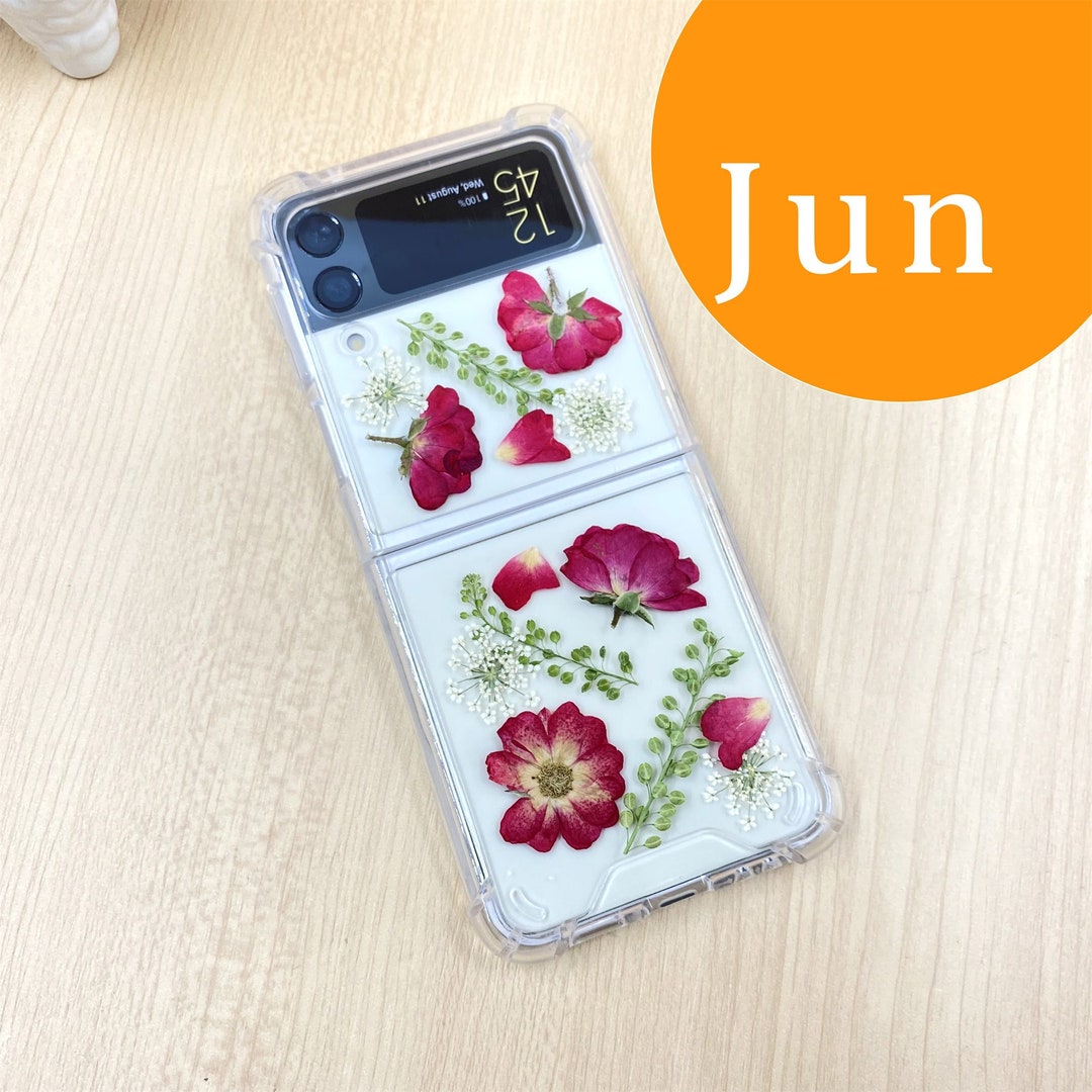 June Rose Birth Month Flower Phone Case,samsung Z Flip 4 Flip 3 S23 S22 ...