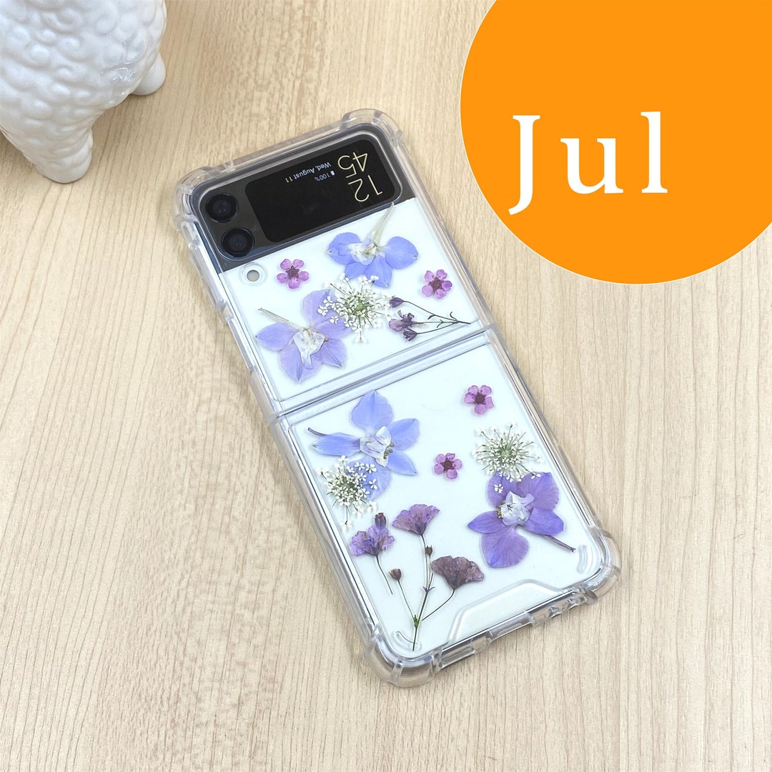 July - Larkspur Birth Month Flower Phone Case for Samsung Z Flip 7 6 ...