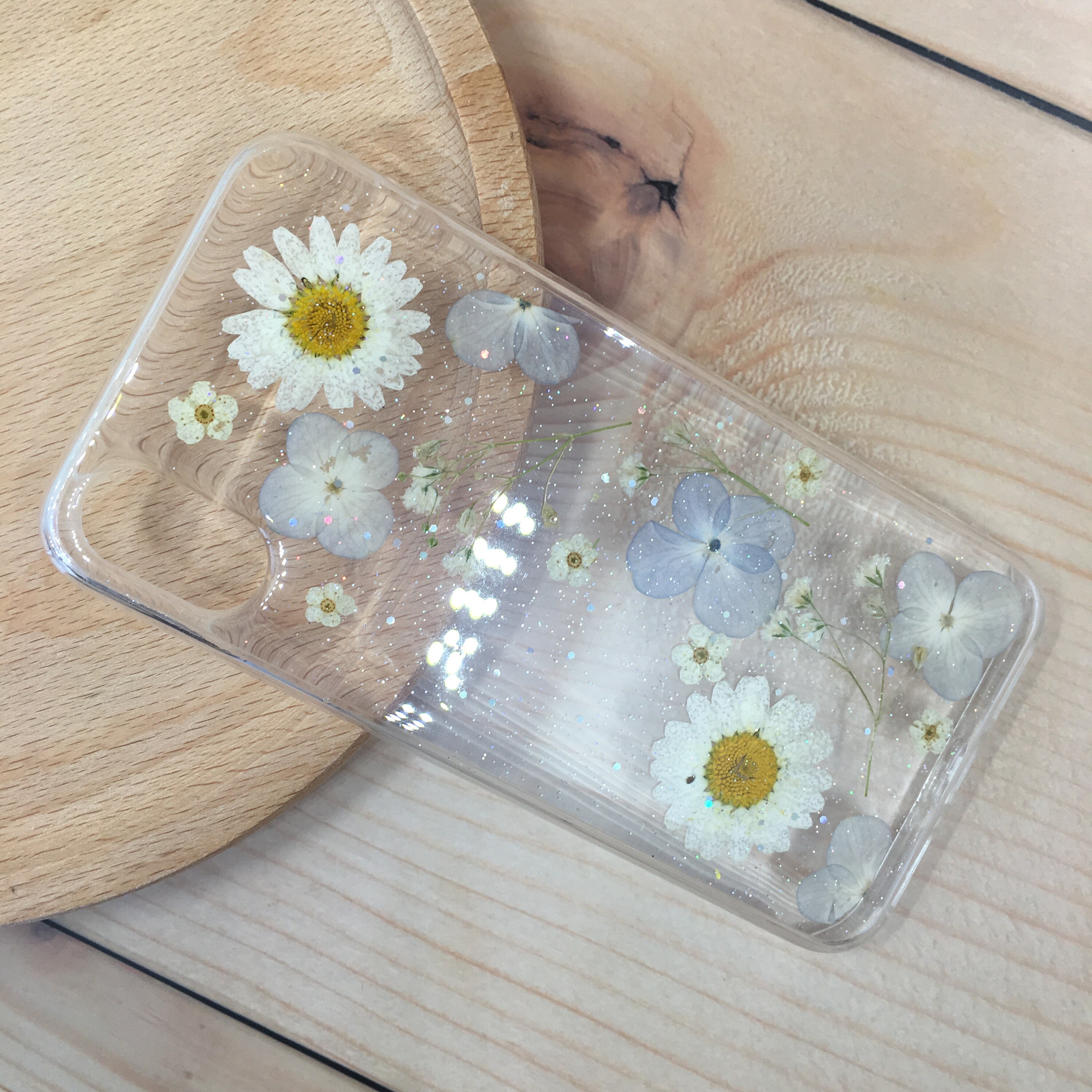 Botanical Pressed Real Flower Phone Case for iPhone 17 16 15 14 13 Pro ...