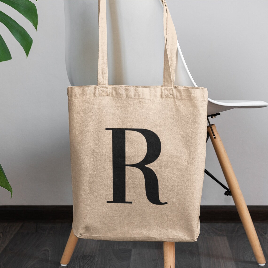 Monogram Tote Bag Initial Tote Bag Shopping Bag - Etsy