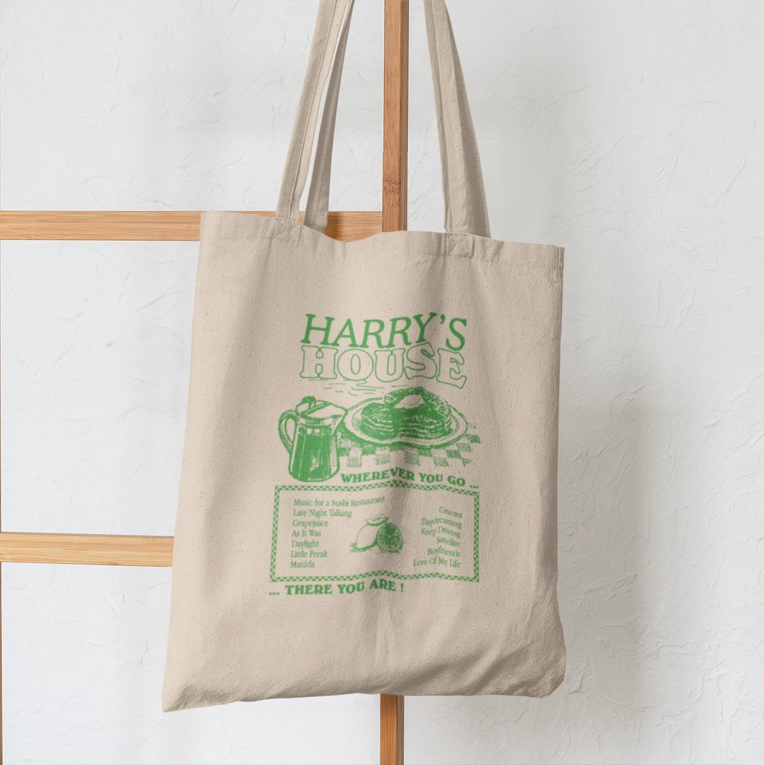 Harry Styles Tote Bag, Shopping Bag, Harrys House Menu, Tracklist - Etsy