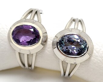 African Violet Ring - Etsy