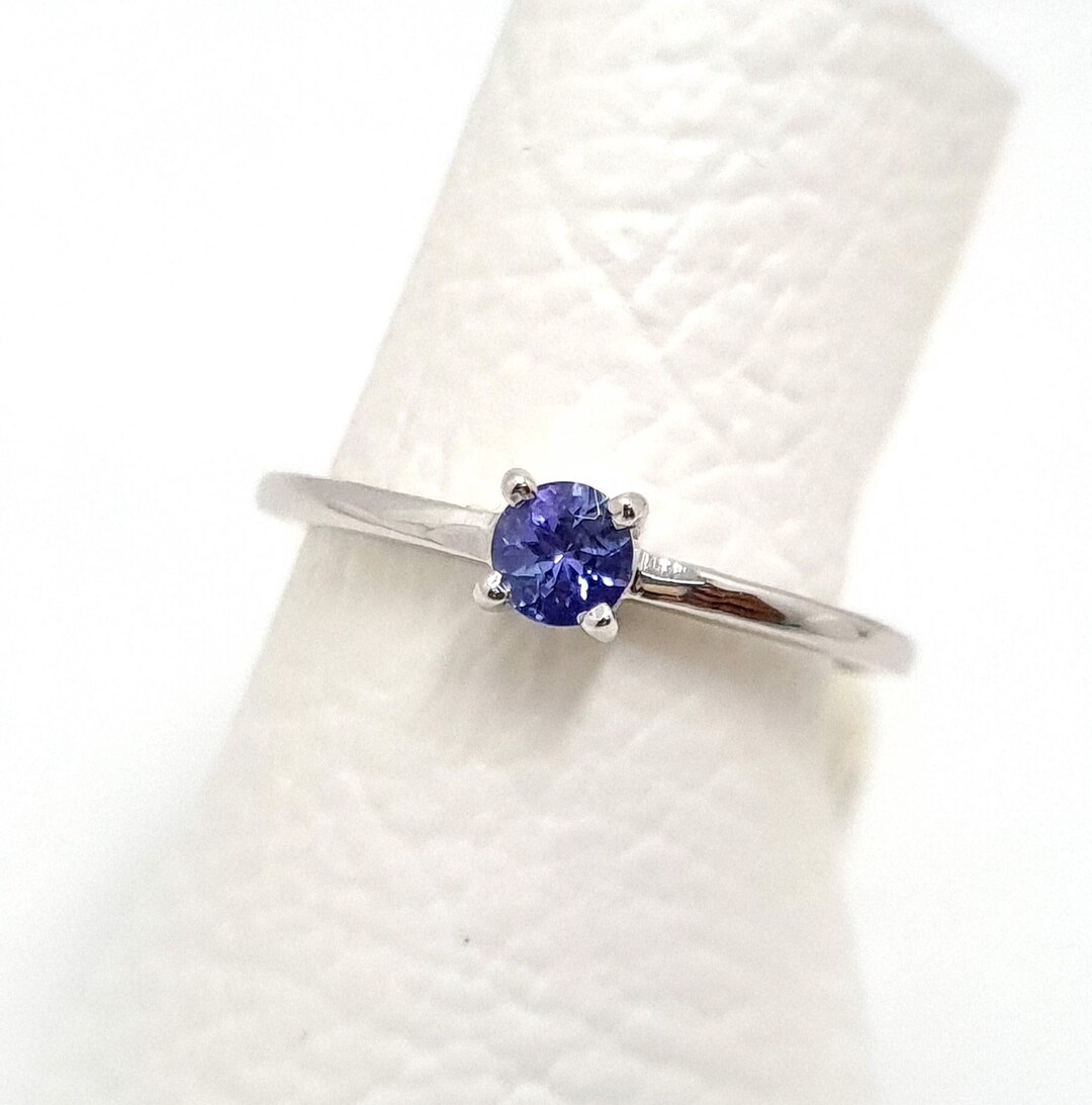 Natural AA Tanzanite Ring Wedding Band-tanzanite Engagement Ring ...