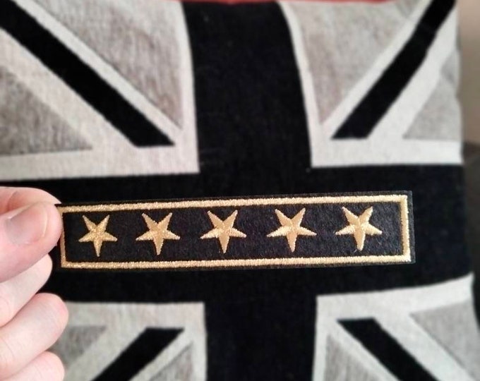 Army Soldier Five Gold Stars Iron on Patch - Etsy