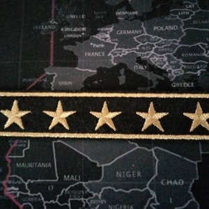 Army Soldier Five Gold Stars Iron on Patch - Etsy