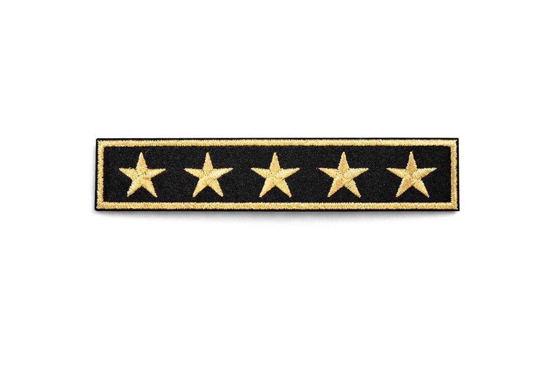 Army Soldier Five Gold Stars Iron on Patch - Etsy