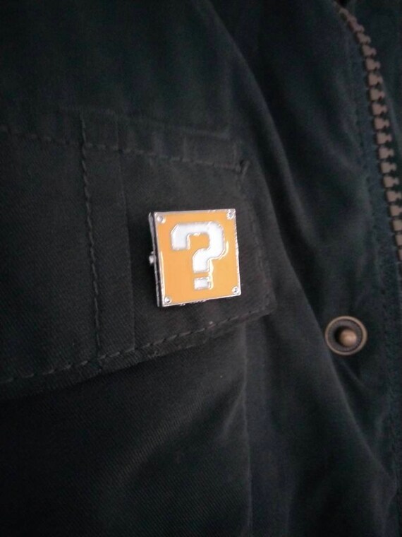 Nintendo Super Mario World Kart Question Mark Pin Badge | Etsy
