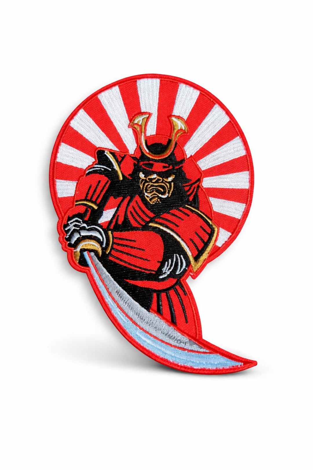 Samurai Patch – Japanese Rising Sun Iron-on Badge - Etsy UK