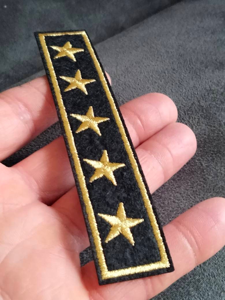 Army Soldier Five Gold Stars Iron on Patch - Etsy