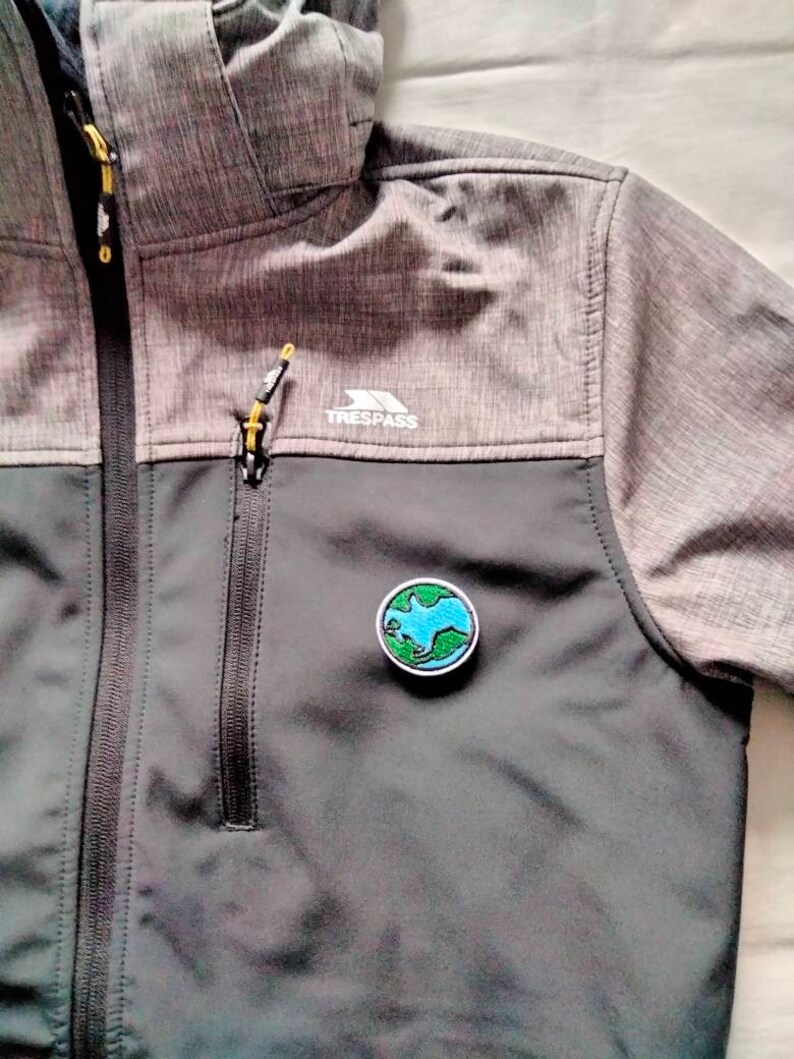 Planet Earth Patchwork Embroidered Iron on Sew on Patch - Etsy UK