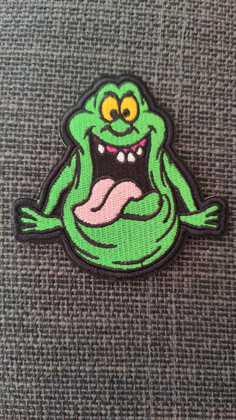 Ghostbusters Slimer Patch: 80s Movie Embroidered Iron/sew On - Etsy
