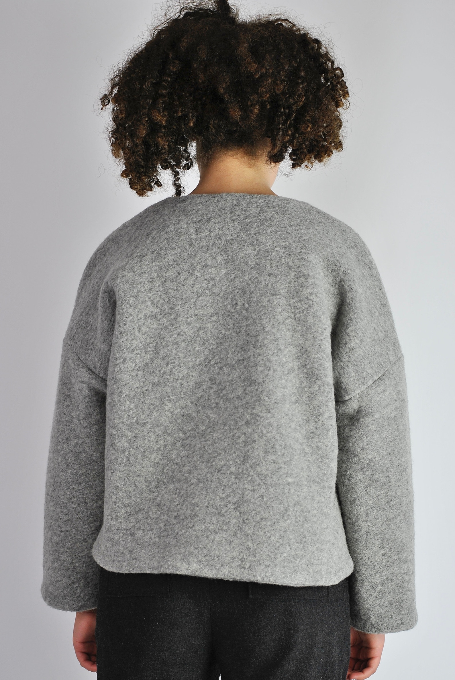 Wool Winter Jacket Boiled Wool Cardigan Warm Boiled Wool Mix - Etsy