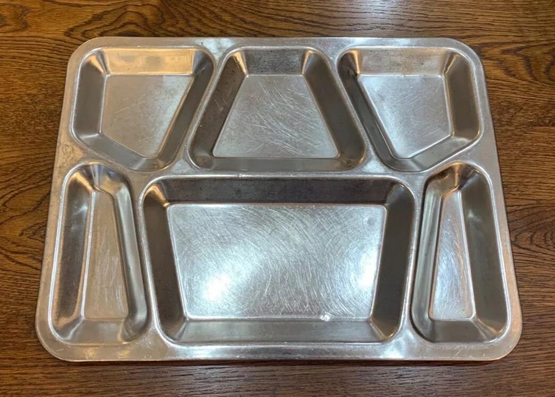Vintage Stainless Steel WWII Era Military Mess Hall Trays Set of 2 - Etsy