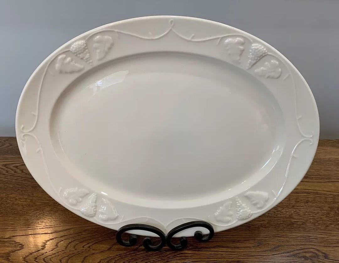 Red Cliff Iron Stone Grape Oval Serving Platter 15” - Etsy
