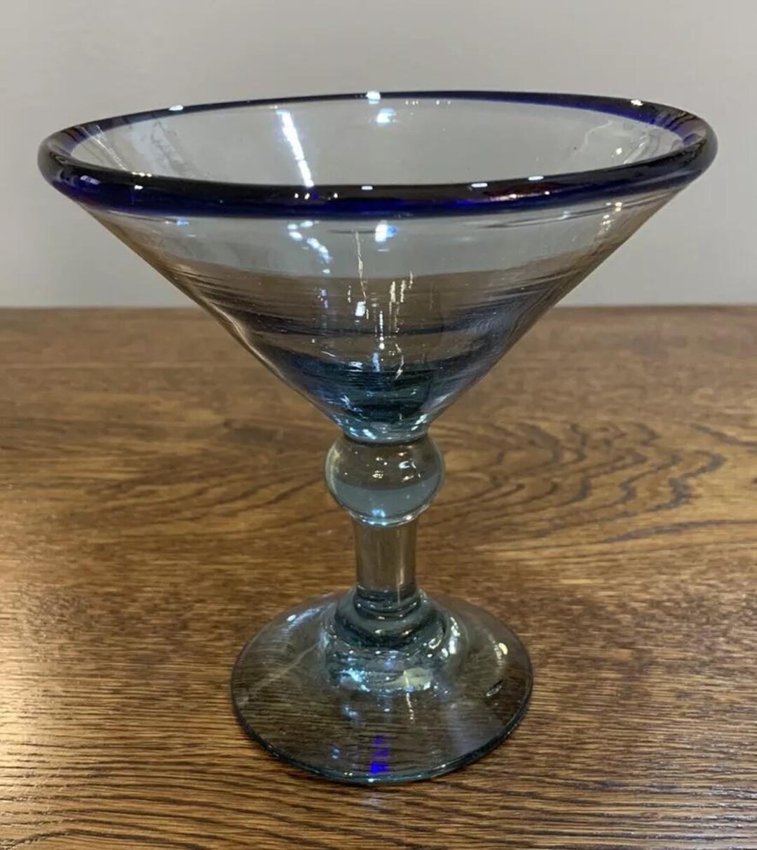 Set of 2 Mexican Hand Blown Martini/cocktail Glasses 5.25” Tall - Etsy