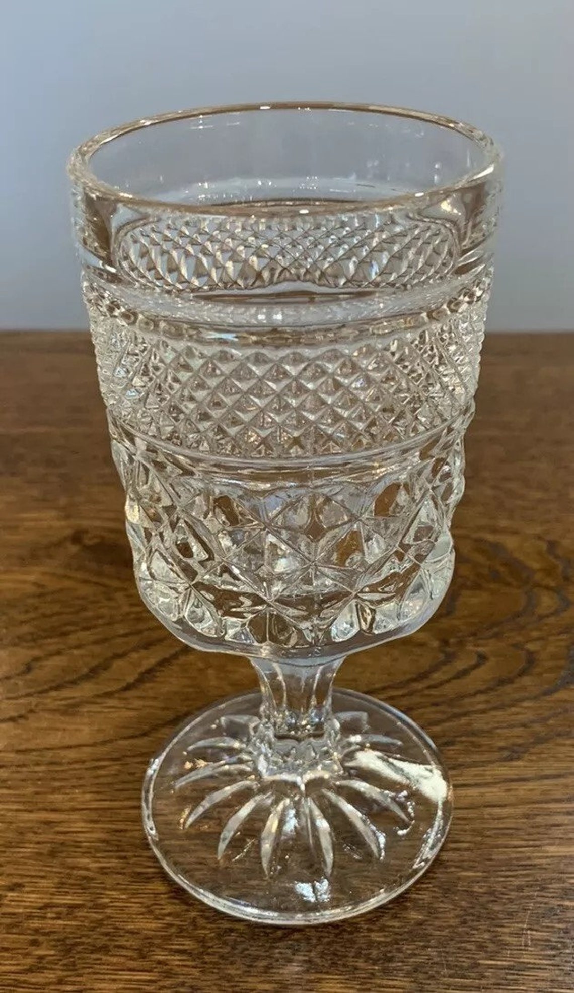 Set of 6 Vintage Anchor Hocking Wexford Goblets 5 1/2" Clear Glass - Etsy