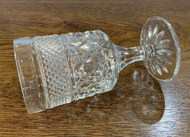 Set of 6 Vintage Anchor Hocking Wexford Goblets 5 1/2" Clear Glass - Etsy