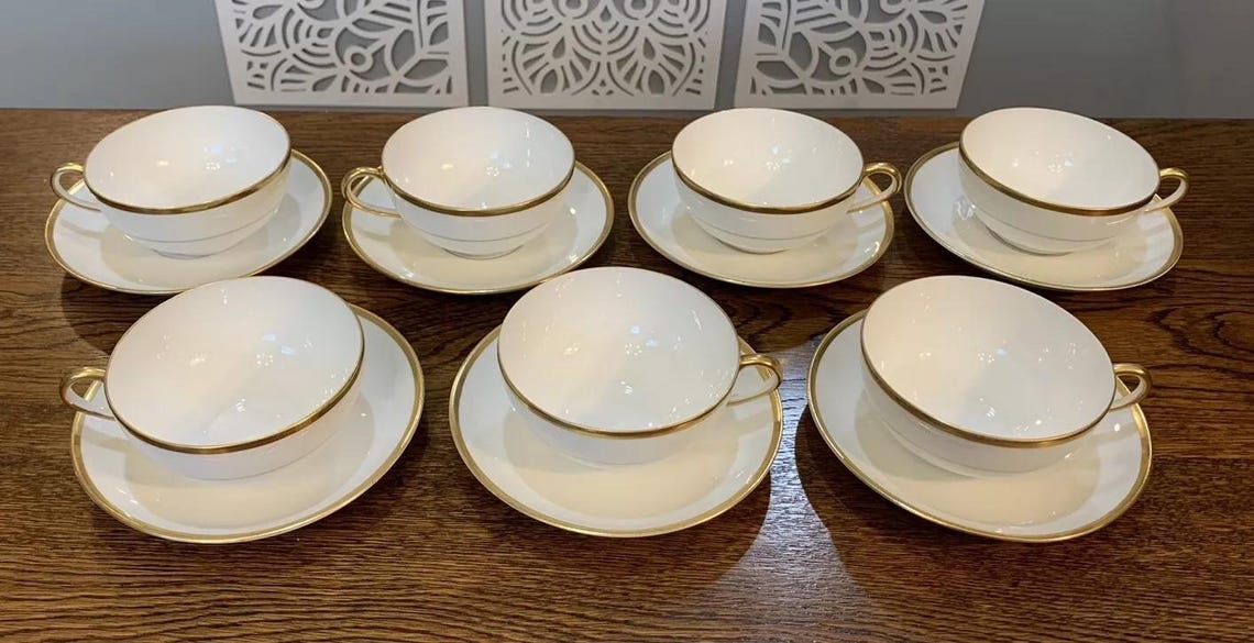 Noritake Porcelain China the Mikado Nippon Gold Set of 7 - Etsy