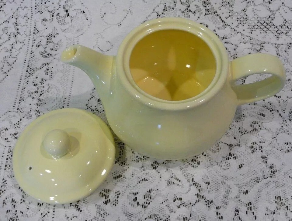 Vintage Omnibus Teapot Pale Yellow - Etsy