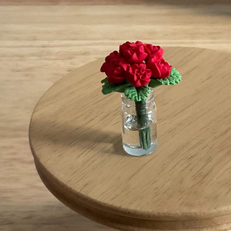 Miniature Red Rose - Etsy