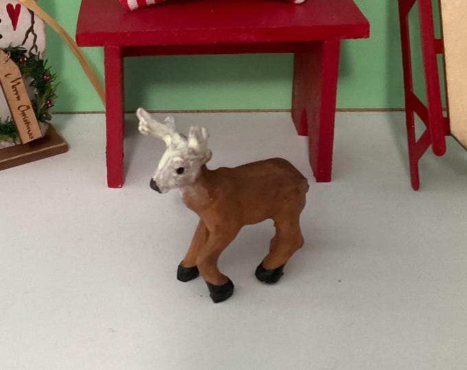 Dollhouse Miniature Reindeer 1:12 Scale - Etsy