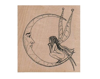 Fairy Rubber Stamp | Etsy
