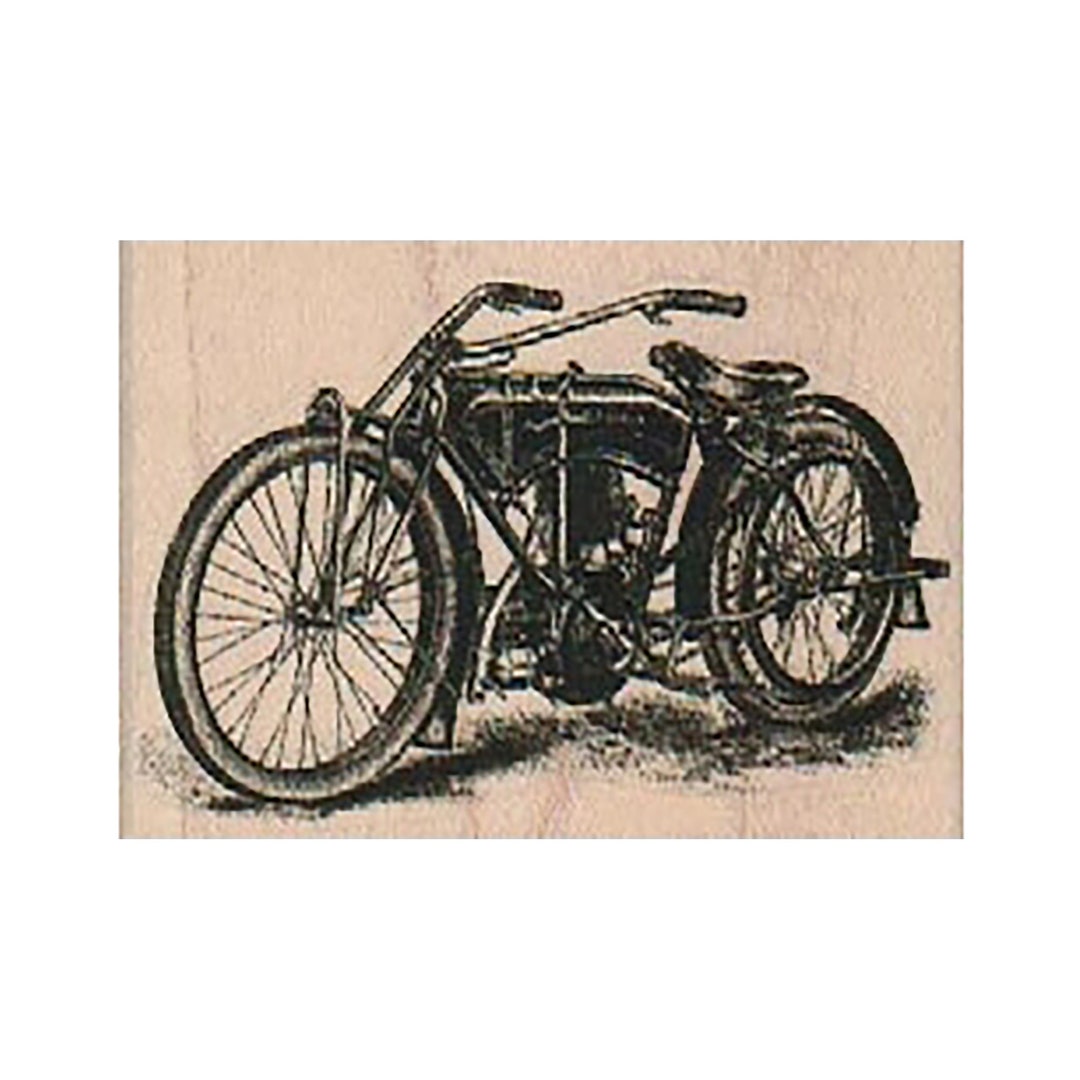 Vintage Motorcycle RUBBER STAMP, Travel Stamp, Motorcycle Stamp, Cycle ...