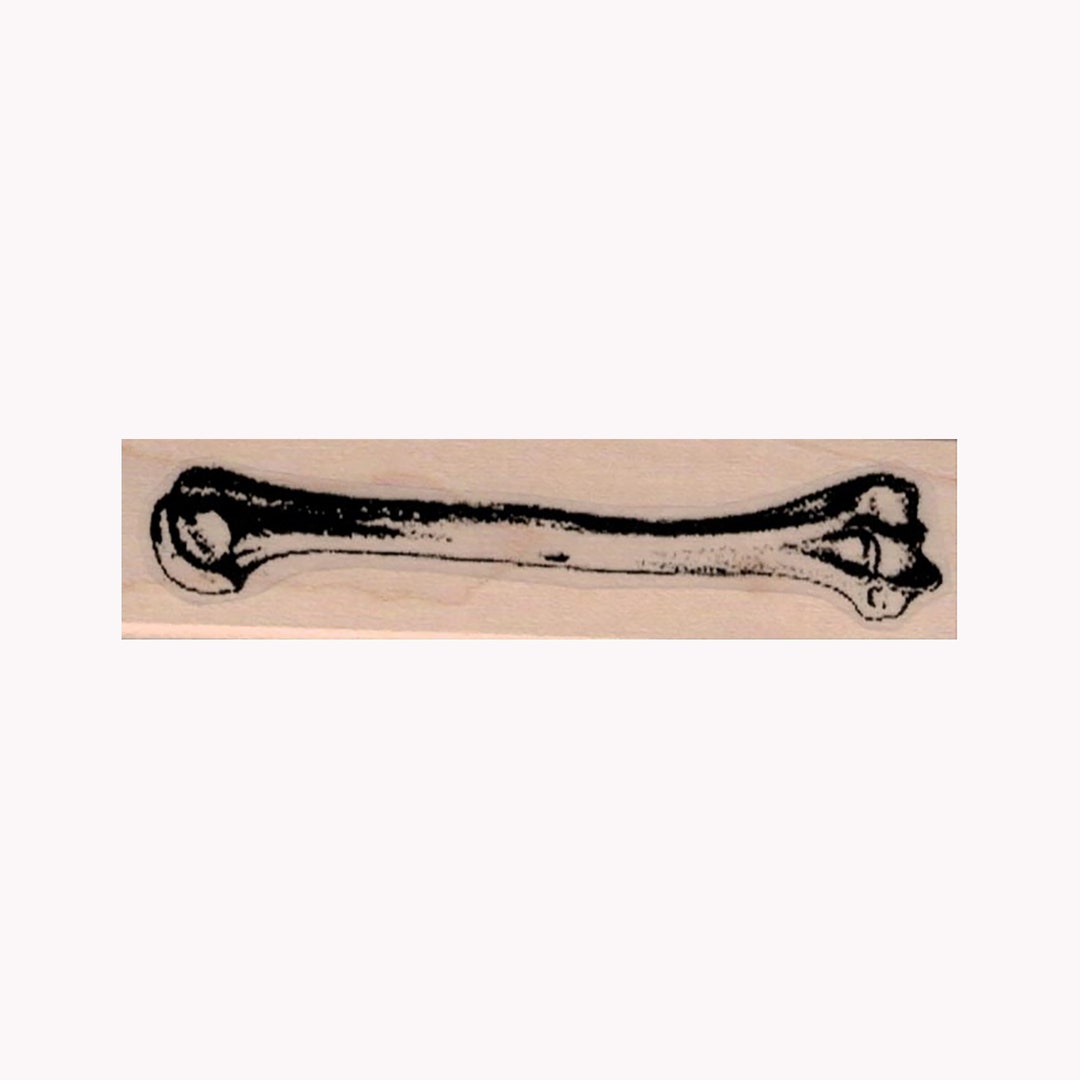 Humerus Bone RUBBER STAMP, Halloween Stamp, Halloween Bones Stamp ...
