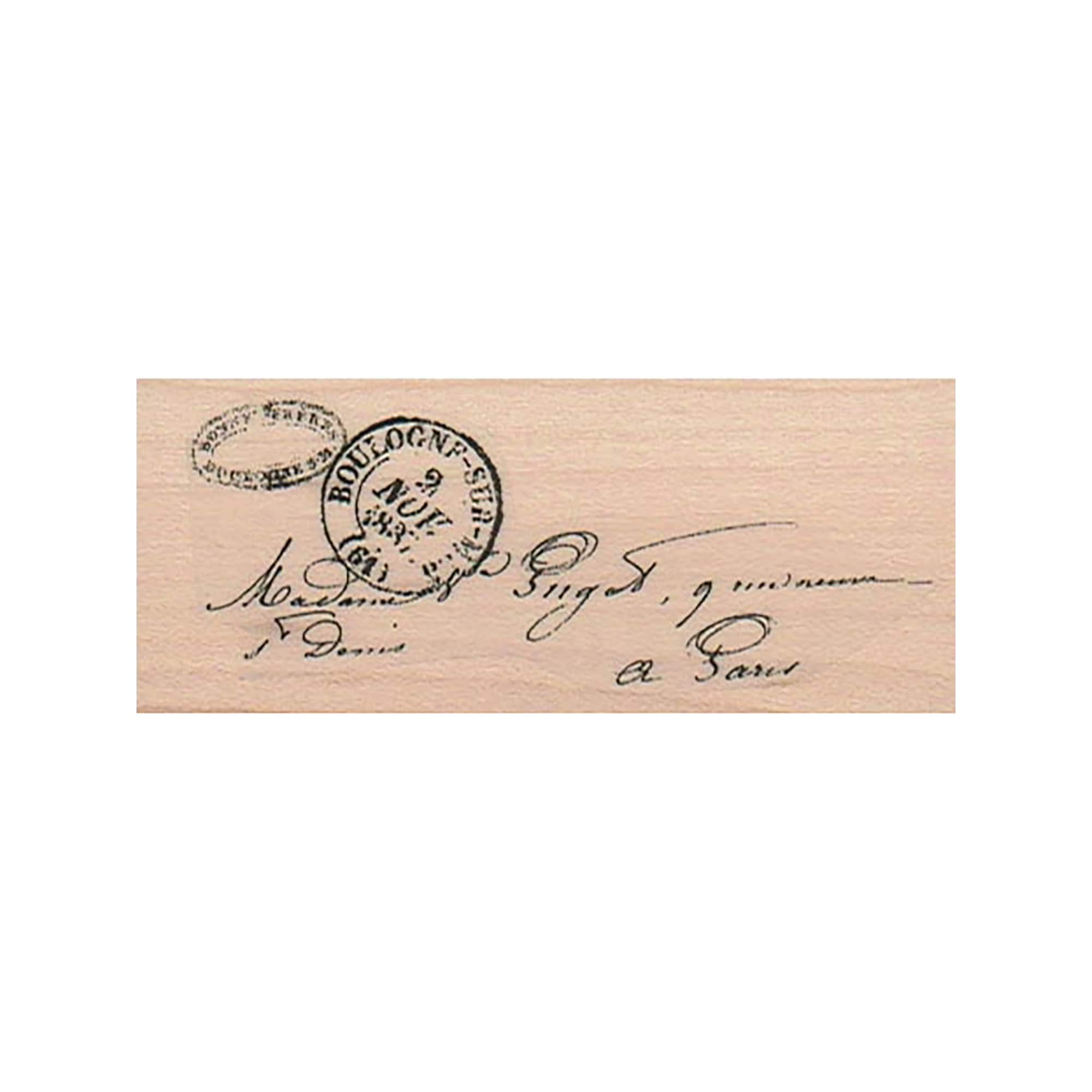 Paris Address RUBBER STAMP Paris Stamp Travel Stamp Letter - Etsy