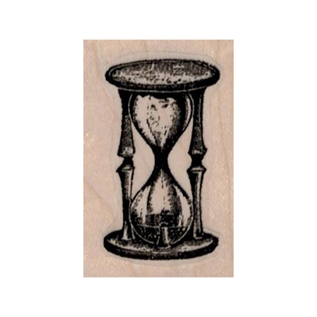 Hourglass RUBBER STAMP, Timepiece Stamp, Sandglass Stamp, Sand Watch ...