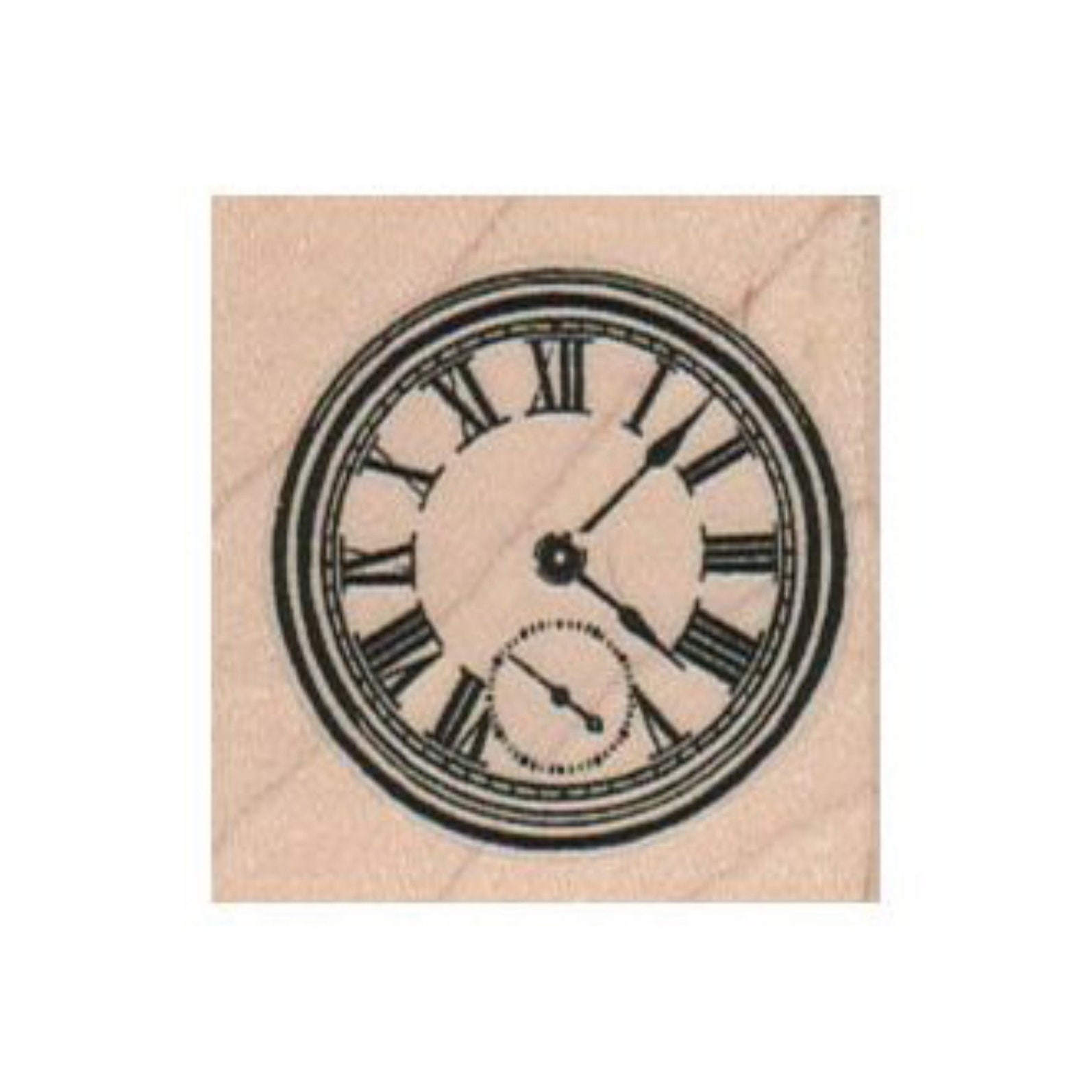 Clock/pocket Watch RUBBER STAMP Clock Stamp Time Stamp - Etsy