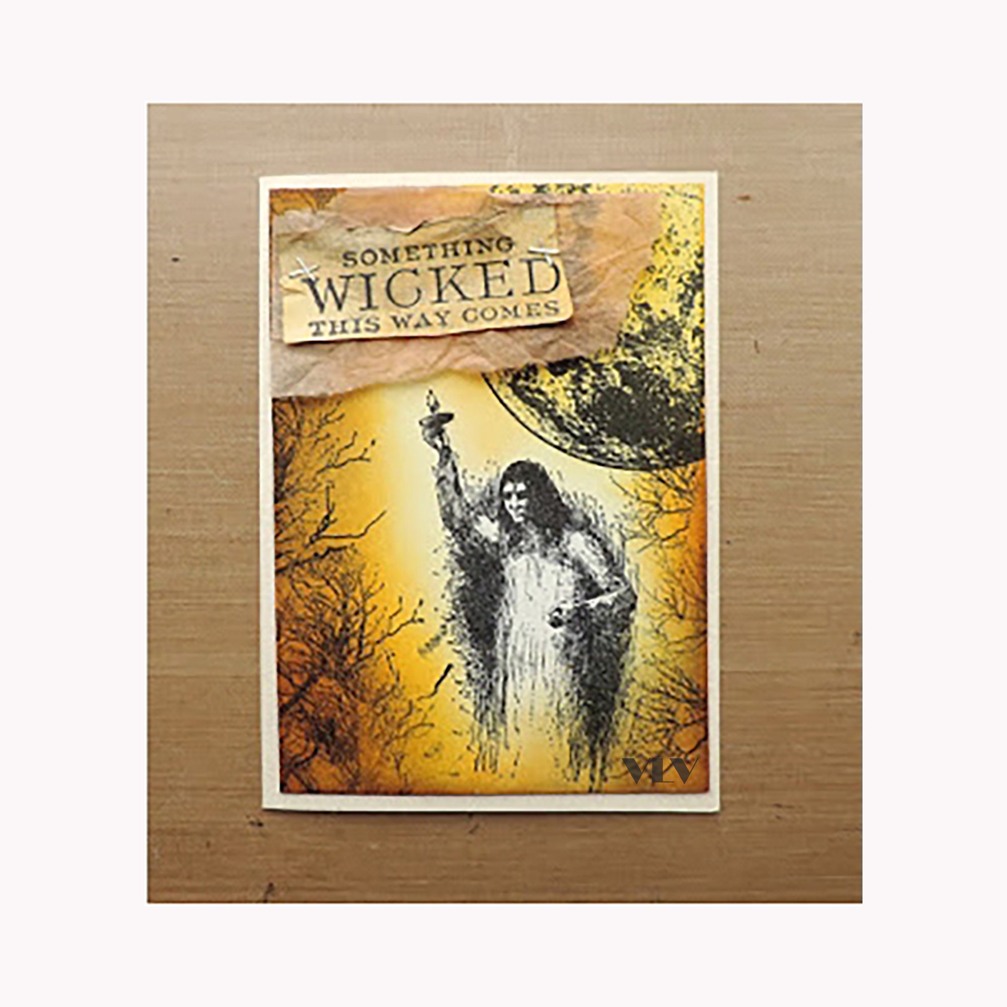 Something Wicked This RUBBER STAMP Halloween Stamp Wicked - Etsy