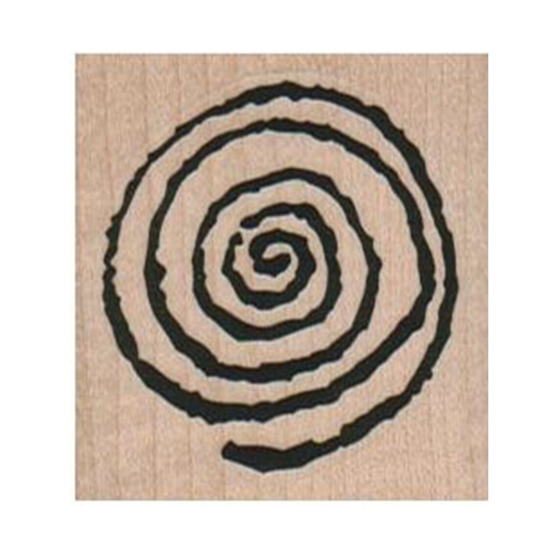Spiral RUBBER STAMP, Coiled Stamp, Circular Stamp, Circling Stamp ...