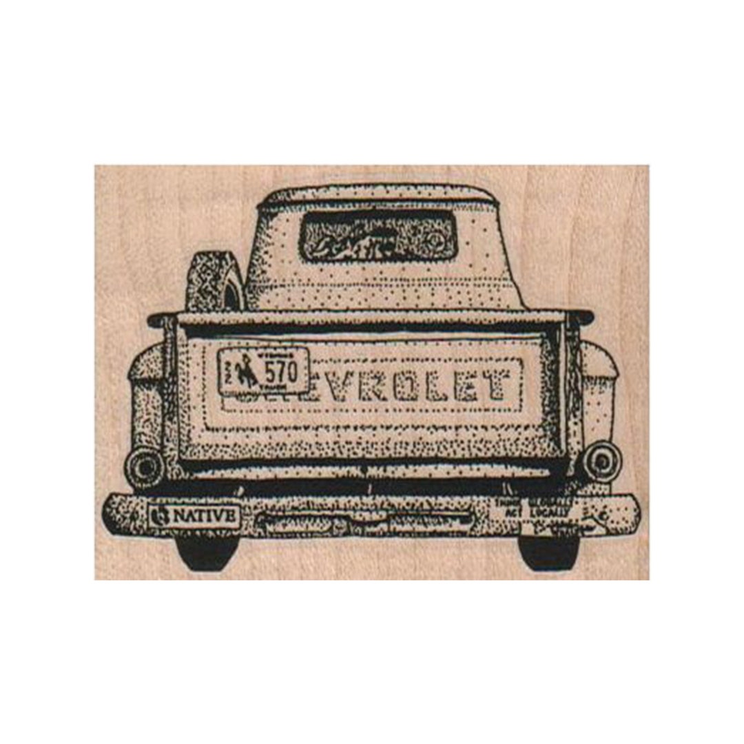 Chevy Truck RUBBER STAMP, Truck Stamp, Pickup Truck, Travel Stamp ...