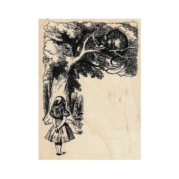 Alice in Wonderland Rubber Stamp - Etsy