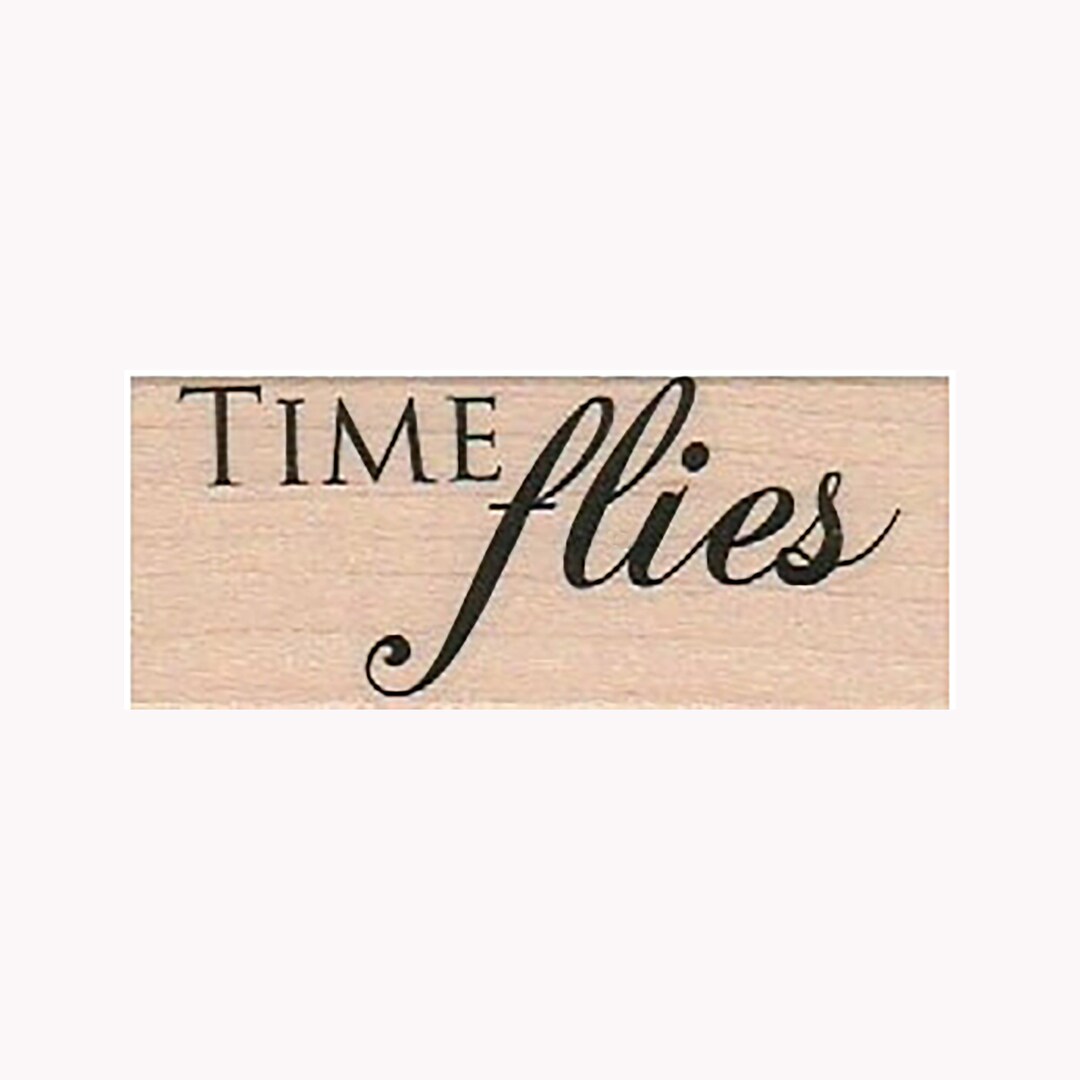 Time Flies RUBBER STAMP, Time Stamp, Watch Stamp, Steampunk Stamp ...