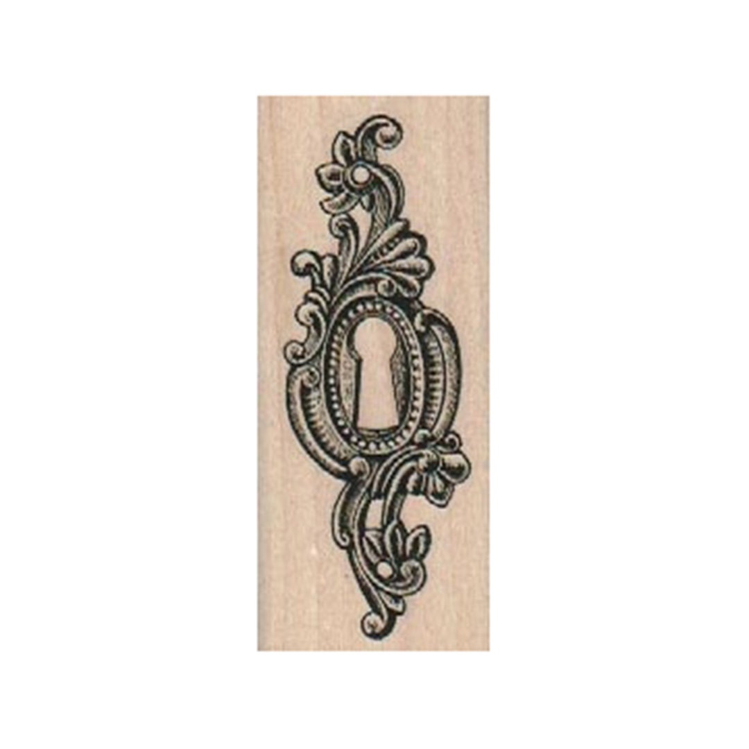 Fancy Keyhole RUBBER STAMP, Fancy Lock Stamp, Key Stamp, Fancy Key ...