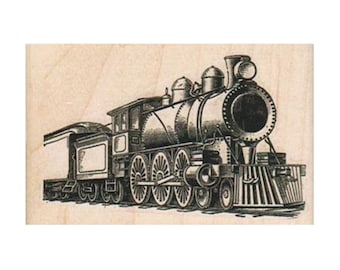 Vintage Steam Train Rubber Stamp Steampunk Unmounted Cling - Etsy