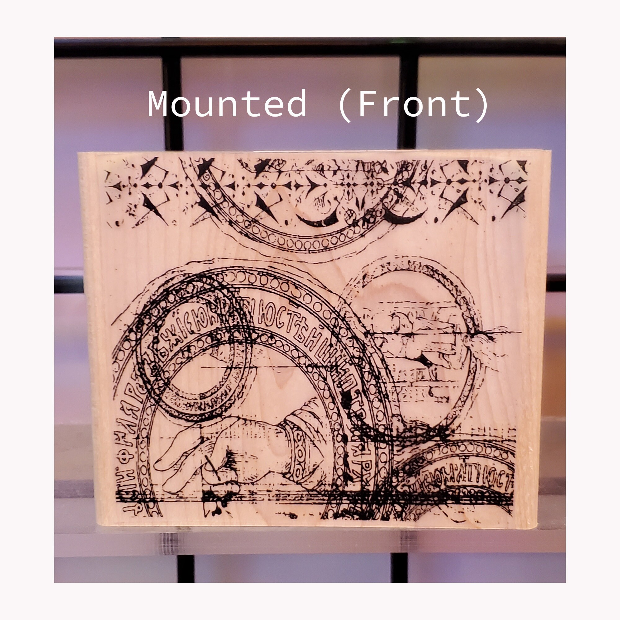 Hand Collage RUBBER STAMP Background Stamp Mixed Media - Etsy