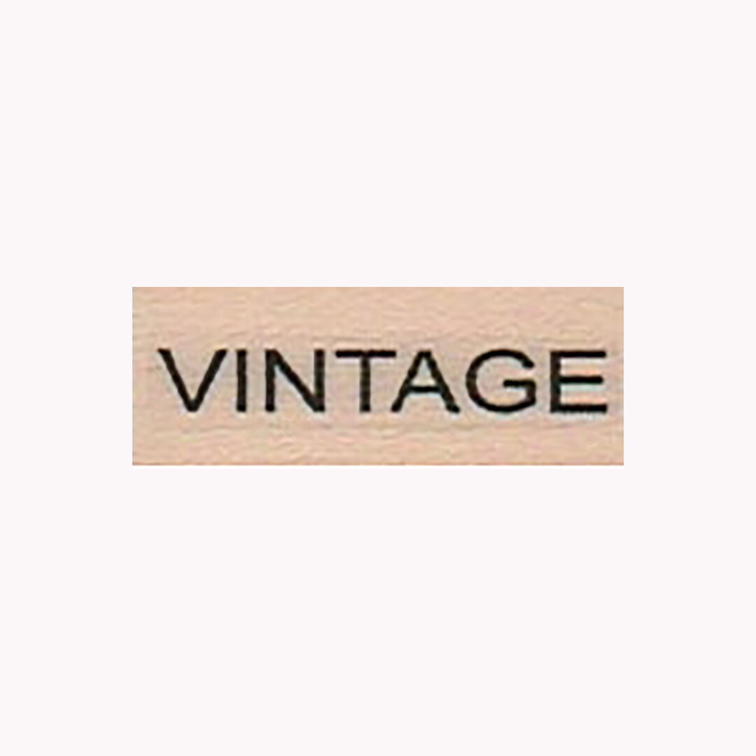 Vintage RUBBER STAMP, Fancy Vintage Stamp, Vintage Word Stamp, Vintage ...