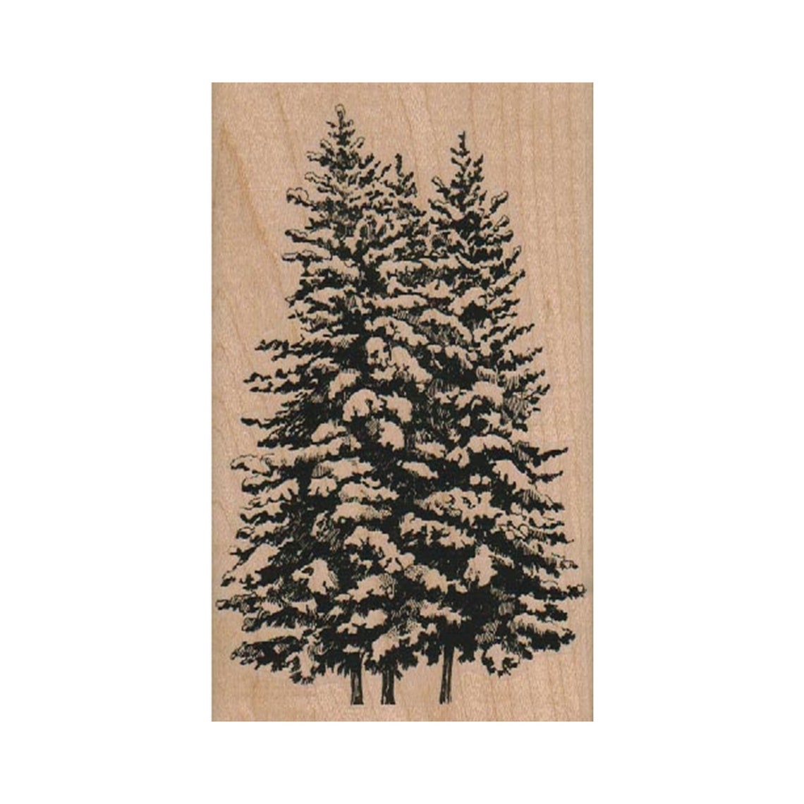 Evergreen Trees RUBBER STAMP, Tree Stamp, Nature Stamp, Outdoor Stamp ...