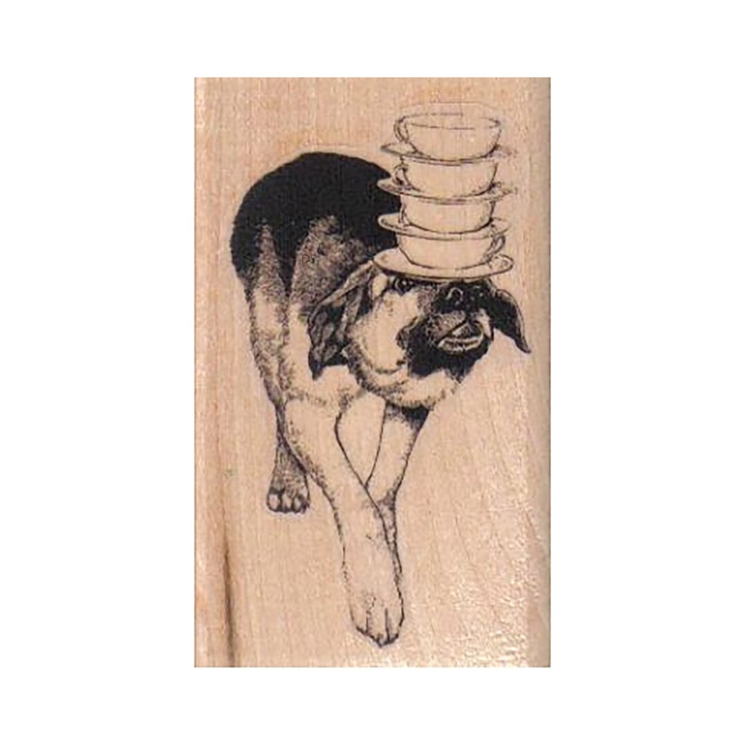 German Shepherd Dog RUBBER STAMP, Funny German Shepherd Stamp, GSD ...