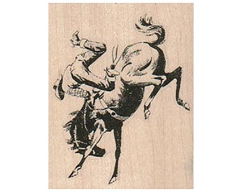 Cowboy Riding Horse RUBBER STAMP, Cowboy Stamp, Horse Riding Stamp ...