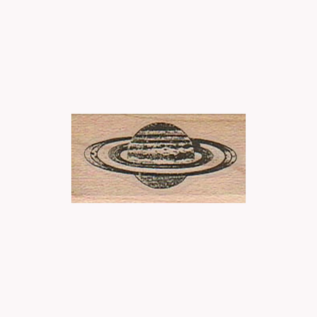 Saturn RUBBER STAMP, Space Stamp, Planets Stamp, Saturn Stamp, Space ...
