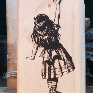 Alice Reaching RUBBER STAMP, Alice in Wonderland Stamp, Wonderland ...