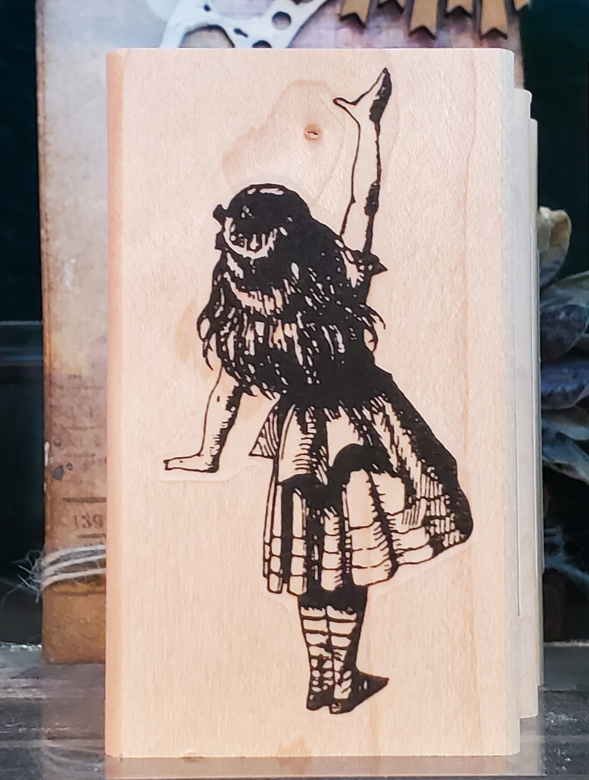 Alice Reaching RUBBER STAMP Alice in Wonderland Stamp - Etsy