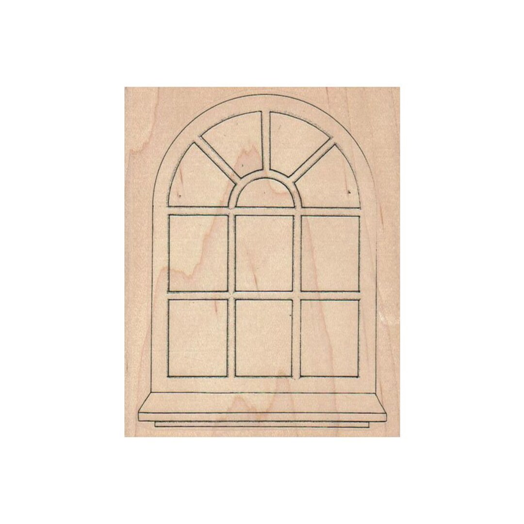 Arched Window RUBBER STAMP, Structure Stamp, Home Stamp, Architecture ...