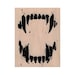 Set of Vampire Teeth RUBBER STAMP Halloween Stamp Vampire - Etsy